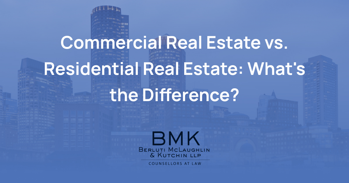 Commercial Real Estate vs. Residential Real Estate