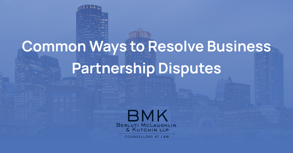 Common Ways to Resolve Business Partnership Disputes - Berluti ...